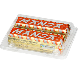 Manja | Haselnuss-Creme-Riegel mit Kakaoglasur | Niemetz